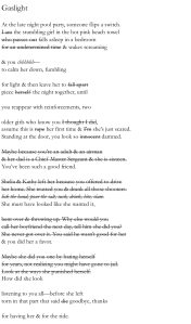 “Gaslight,” a Poem by Tanya Grae – The Gloria Sirens